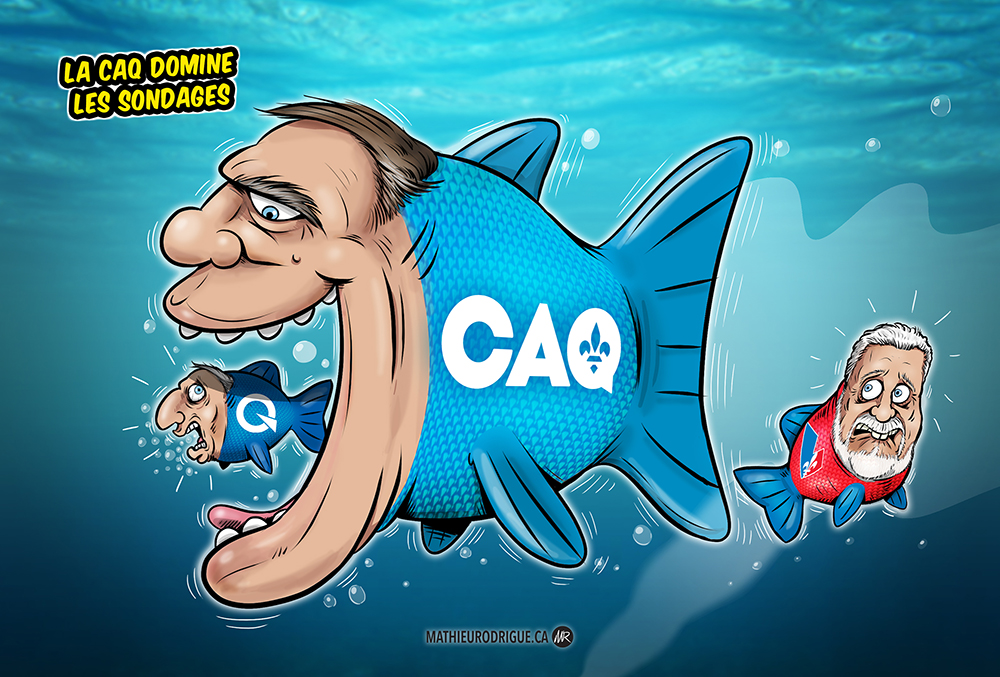 Sondage: La CAQ domine – Illustrations MR